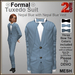 Second Life Marketplace - Formal Tuxedo Suit [2cute] Nepal Blue-Nepal ...
